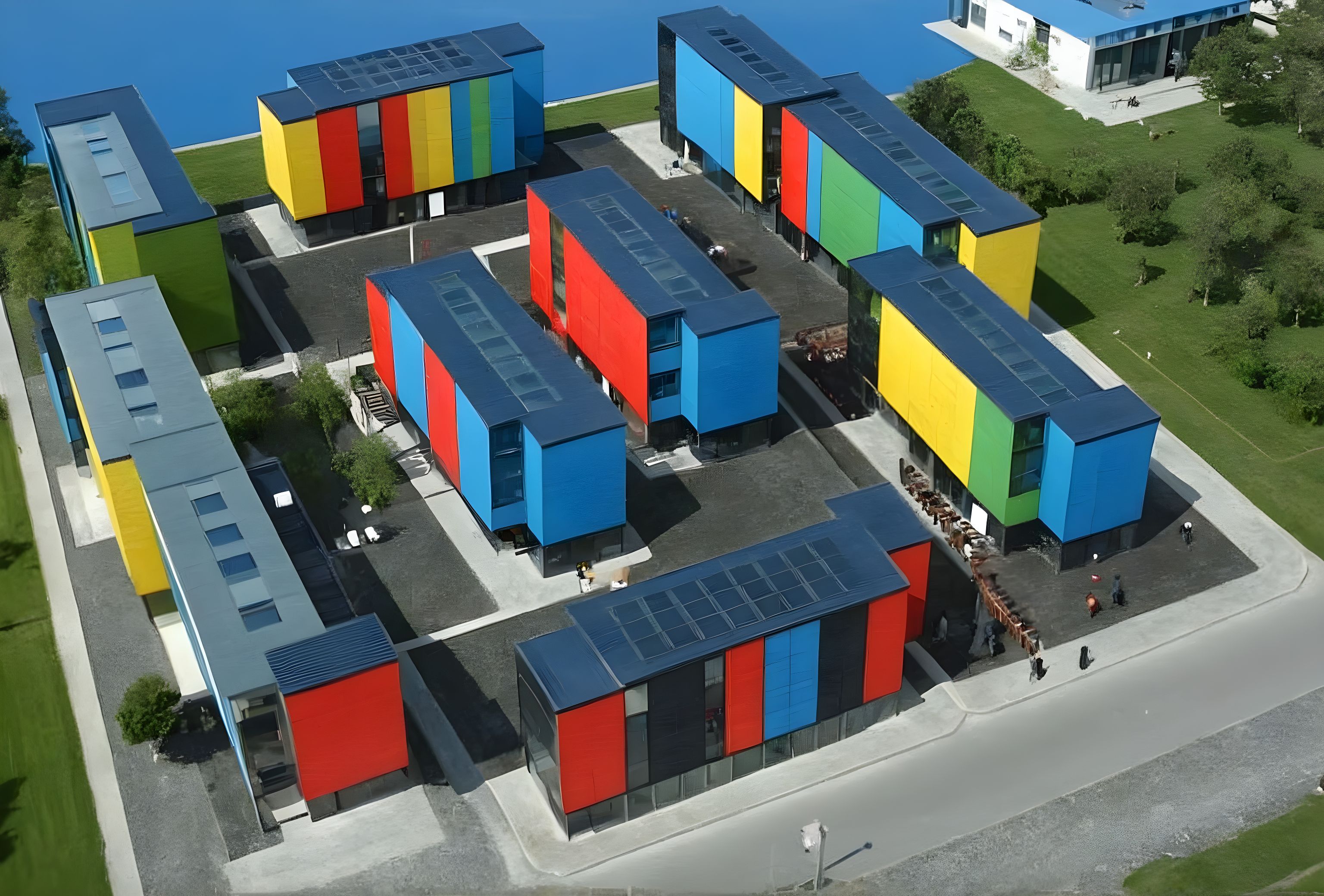 Photo of a modern student residential complex... - Generated by Render - AI Render Studio